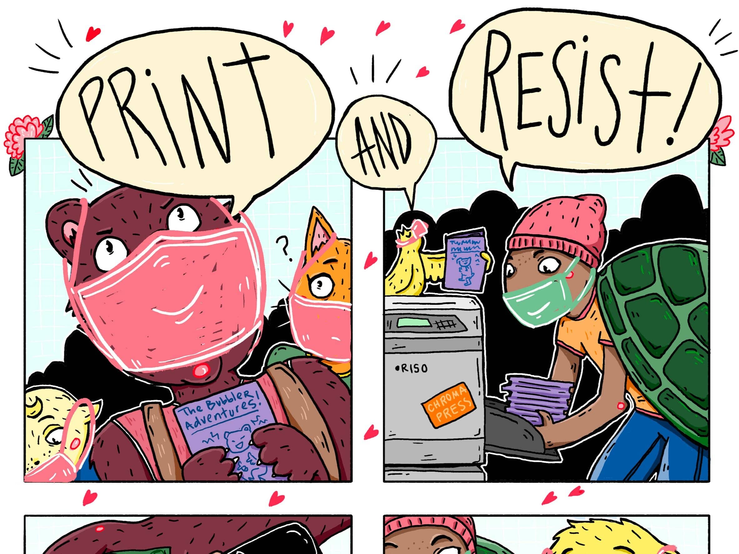 Madison Print and Resist spreads out – Tone Madison